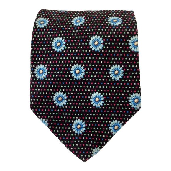 Vitaliano Pancaldi | Accessories | Vitaliano Pancaldi Blue Flower Print ...